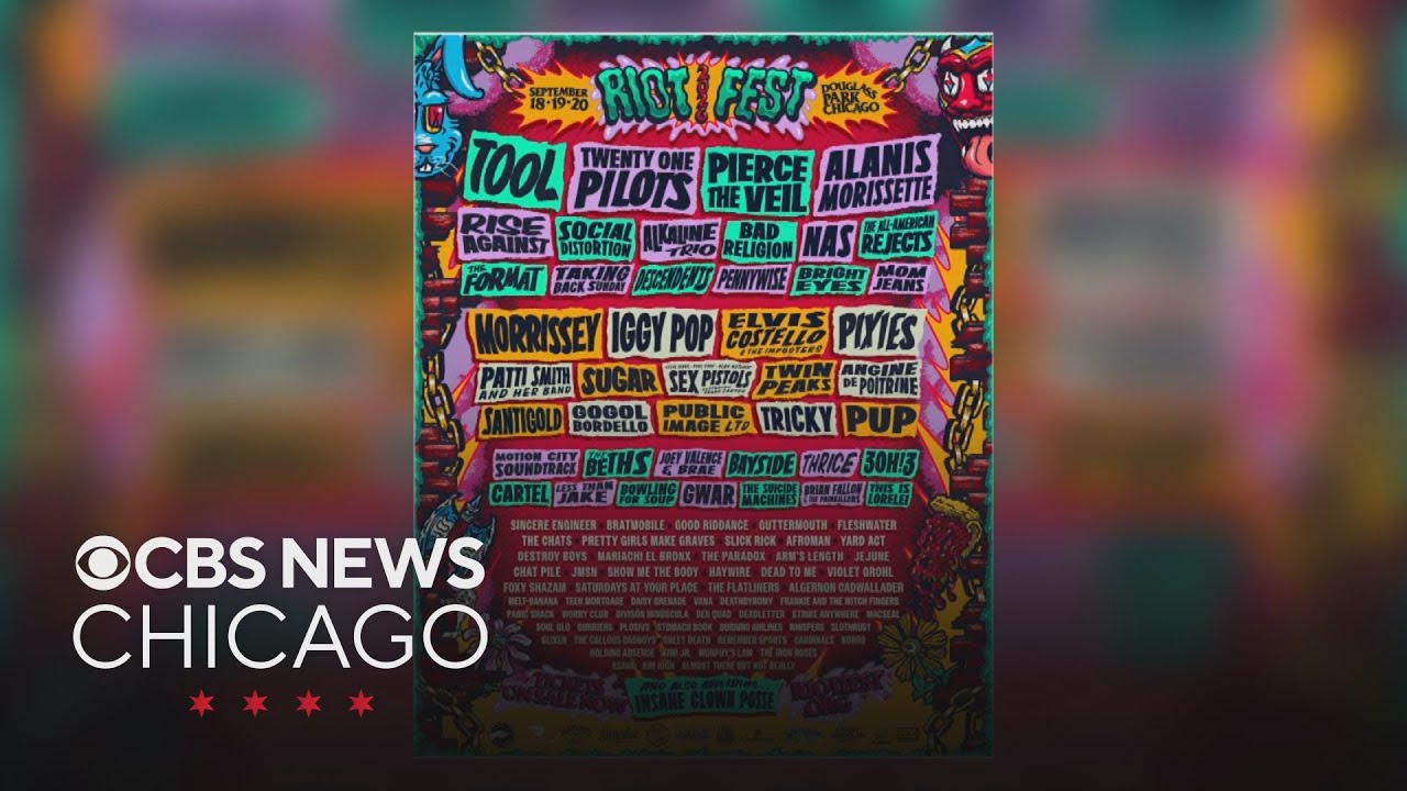 RIOT FEST 2026 LINEUP REVEALED - TOOL, PIERCE THE VEIL + MORE